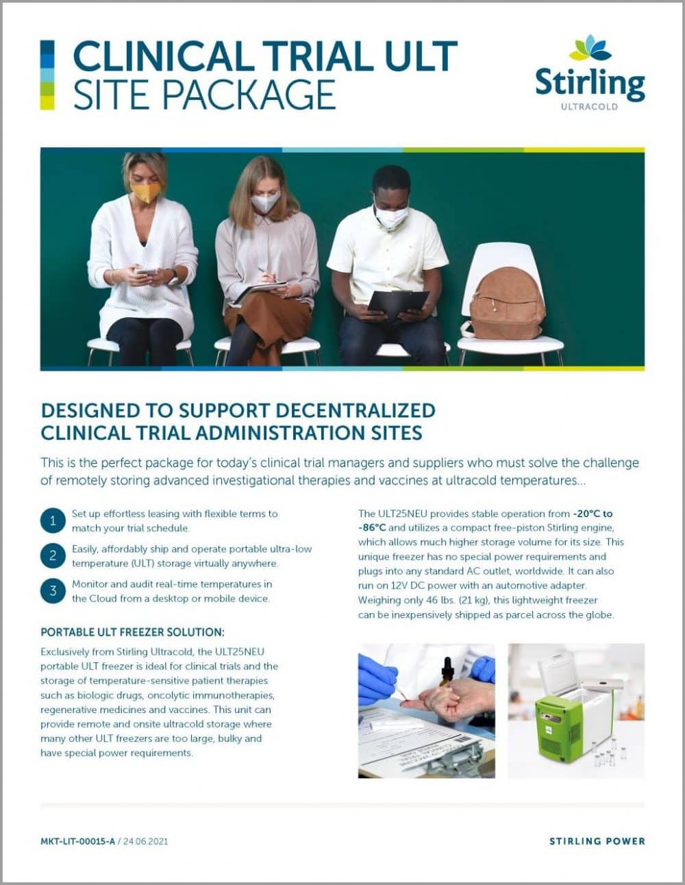 Stirling Ultracold Chain Solutions Key for Clinical Trials