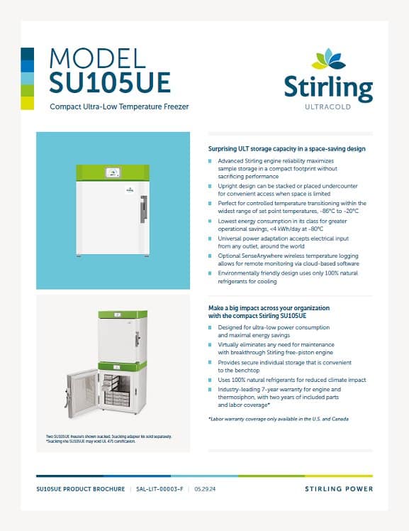 Undercounter Ultra-Low Temperature Freezer | Stirling Ultracold